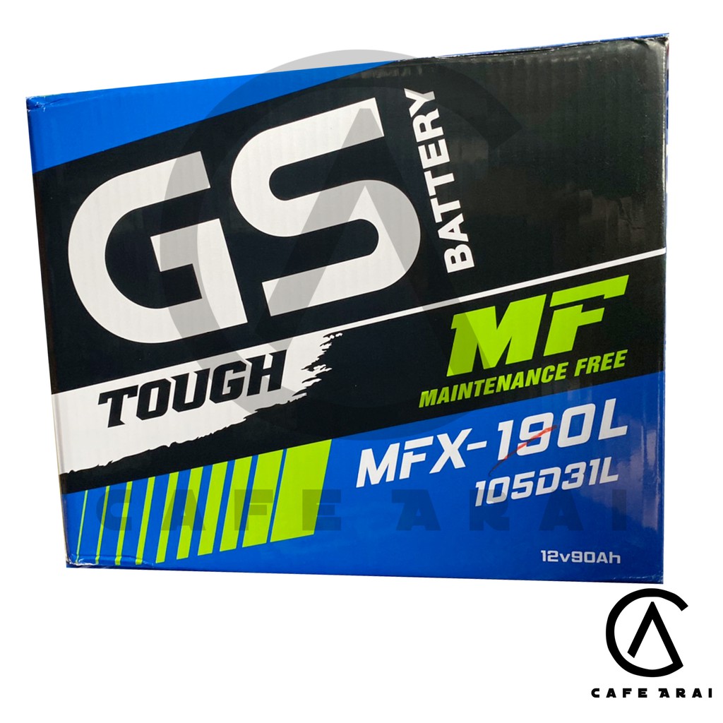 แบตเตอรี่รถยนต์ GS MFX (แบตเตอรี่กึ่งน้ำกึ่งแห้ง) 40-100 แอมป์ | Shopee Thailand