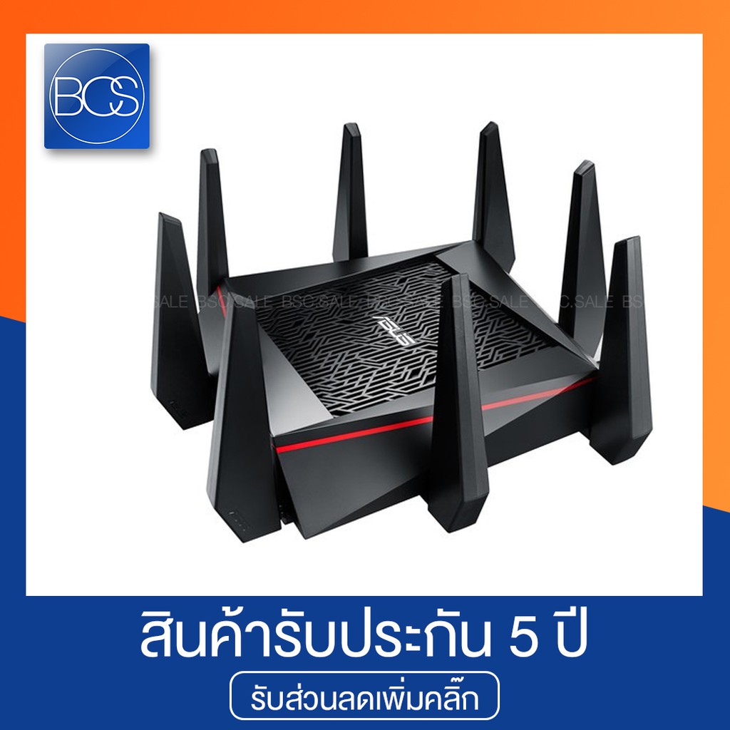 ASUS RT-AC5300 Wireless-AC5300 Tri-Band Gigabit Router (เร้าเตอร์ ...