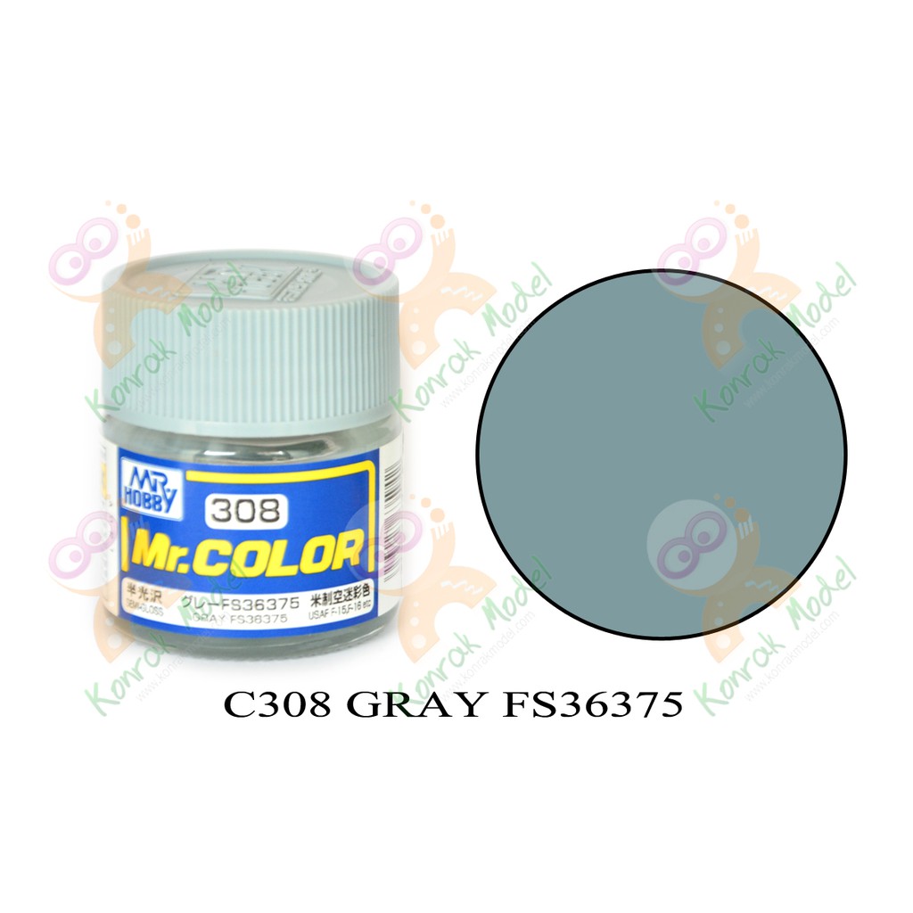 สีสูตรทินเนอร์ Mr.hobby Mr.color C308 Gray FS-36375 (Light Ghost Gray ...