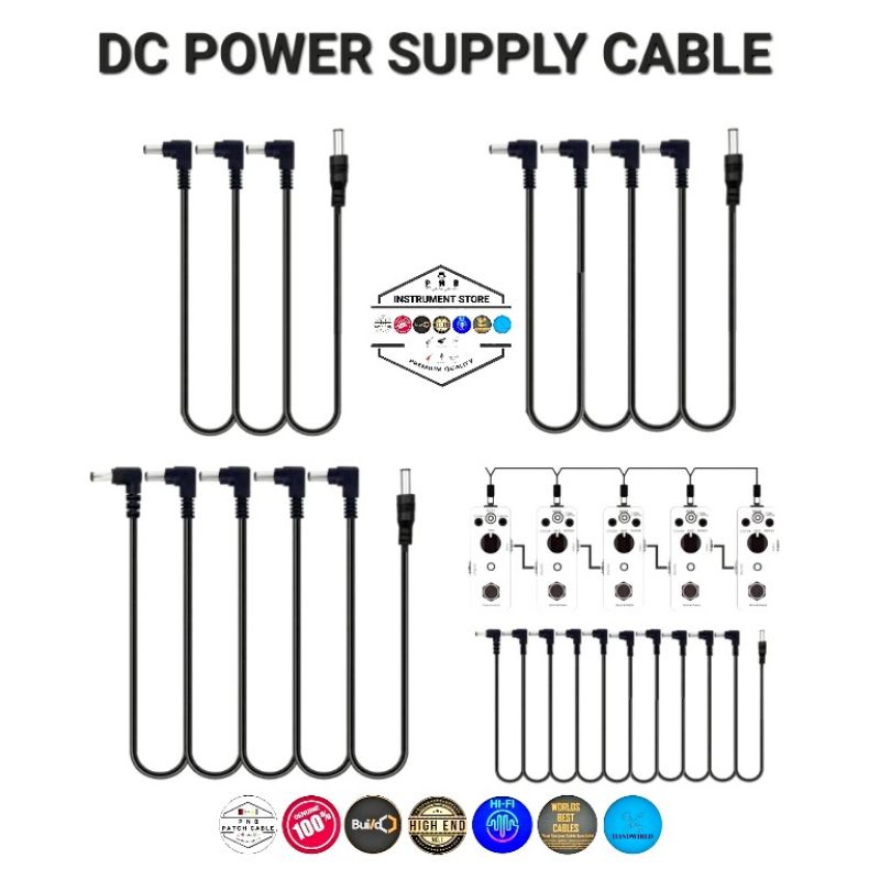 DC POWER SUPPLY CABLE สายไฟสำหรับจ่ายไฟให้เอฟเฟคแบบพ่วง สามารถเลือก ...
