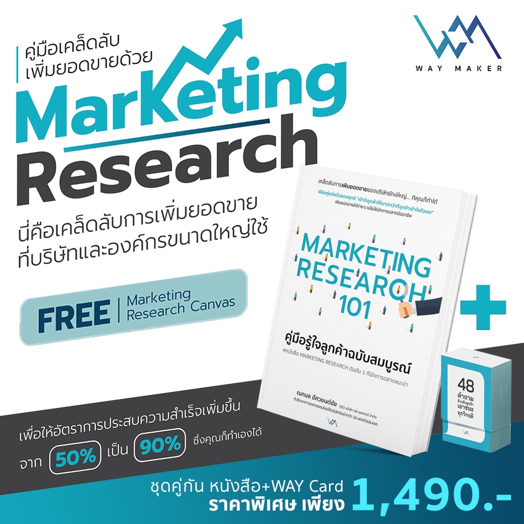 ชุดหนังสือ Marketing Research101 พร้อม WAY Card 1 ชุด ถูกที่สุด | Shopee Thailand