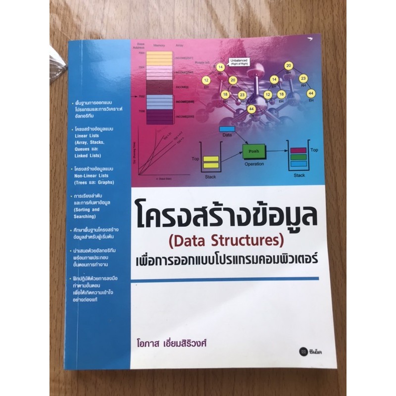 หนังสือ Data Structures โครงสร้างข้อมูล เพื่อการออกแบบโปรแกรม ...