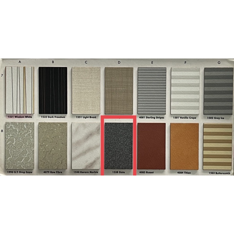 แผ่นลามิเนต Splendor SP 1538 Slate ขนาด 120x240 ซม. หนา 0.7 มม. *พร้อม ...