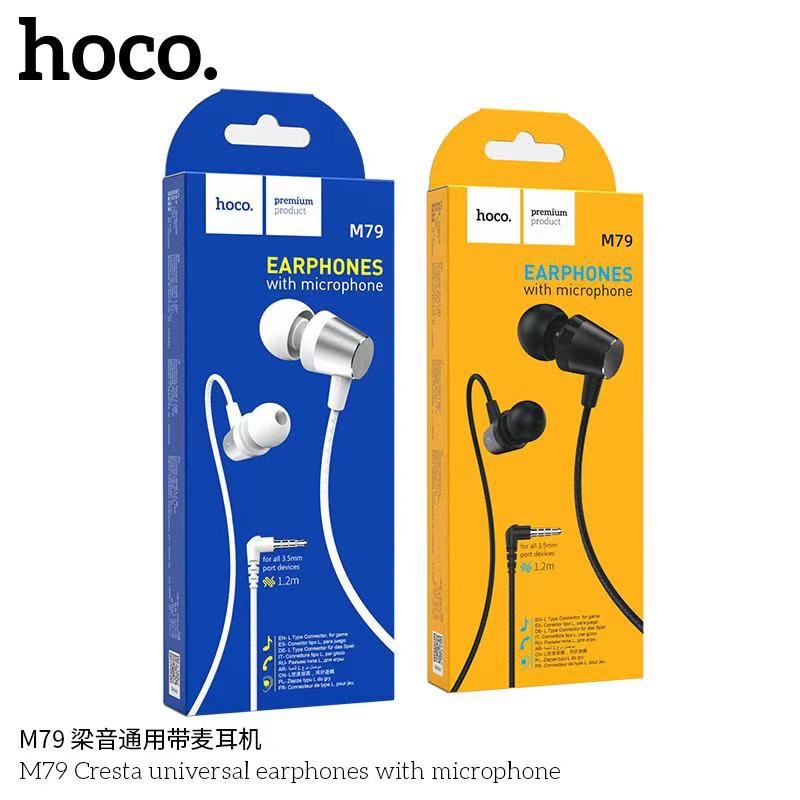 HOCO M79 Cresta universal earphones with microphone | Shopee Thailand