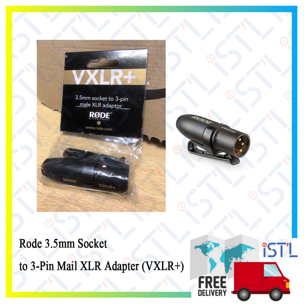 Rode 3.5mm Socket to 3-Pin Mail XLR Adapter (VXLR+) | Shopee Thailand