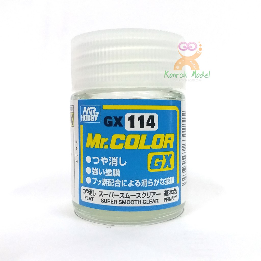 สีเคลือบด้านเนื้อเรียบ Mr.hobby Mr.color GX114 SUPER SMOOTH CLEAR (FLAT) 18ML | Shopee Thailand