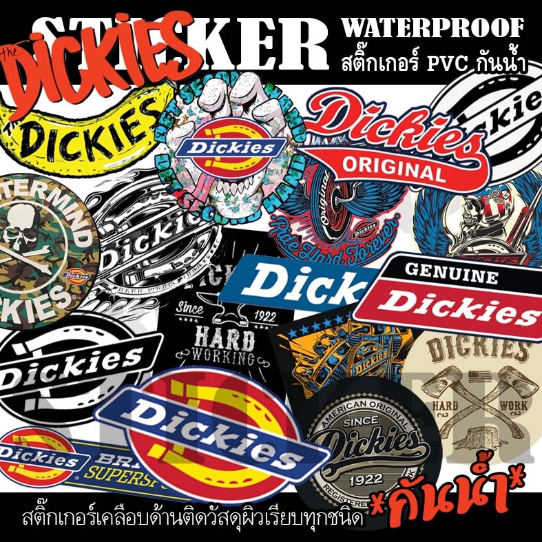 สติ๊กเกอร์ Dickies ดิ๊กกี้ Sticker ส่งไว ถูก ดี กันน้ำ 100% | Shopee ...