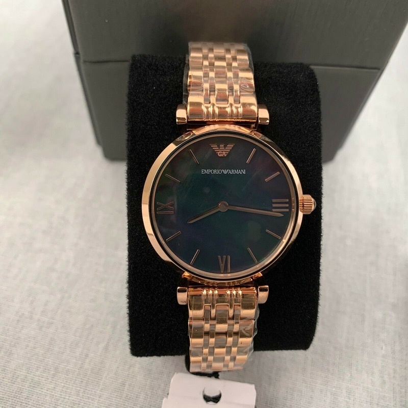 Emporio Armani Gianni T-bar Analog Black Dial Women's Watch - AR11145 ...