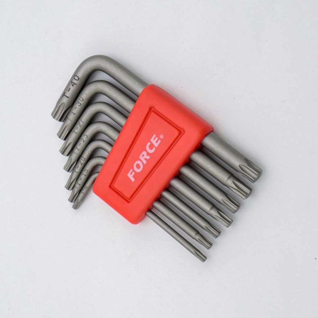 FORCE 5071 ชุดประแจแอลหัวจีบ 7 ชิ้น TORX ประกอบด้วย T10,T15,T20,T25,T27,T30,T40 | Shopee Thailand