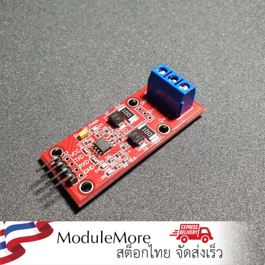 โมดูลแปลงสัญญาณ TTL เป็น RS485 Single chip microcomputer TTL to RS485 module 485 to serial port ...
