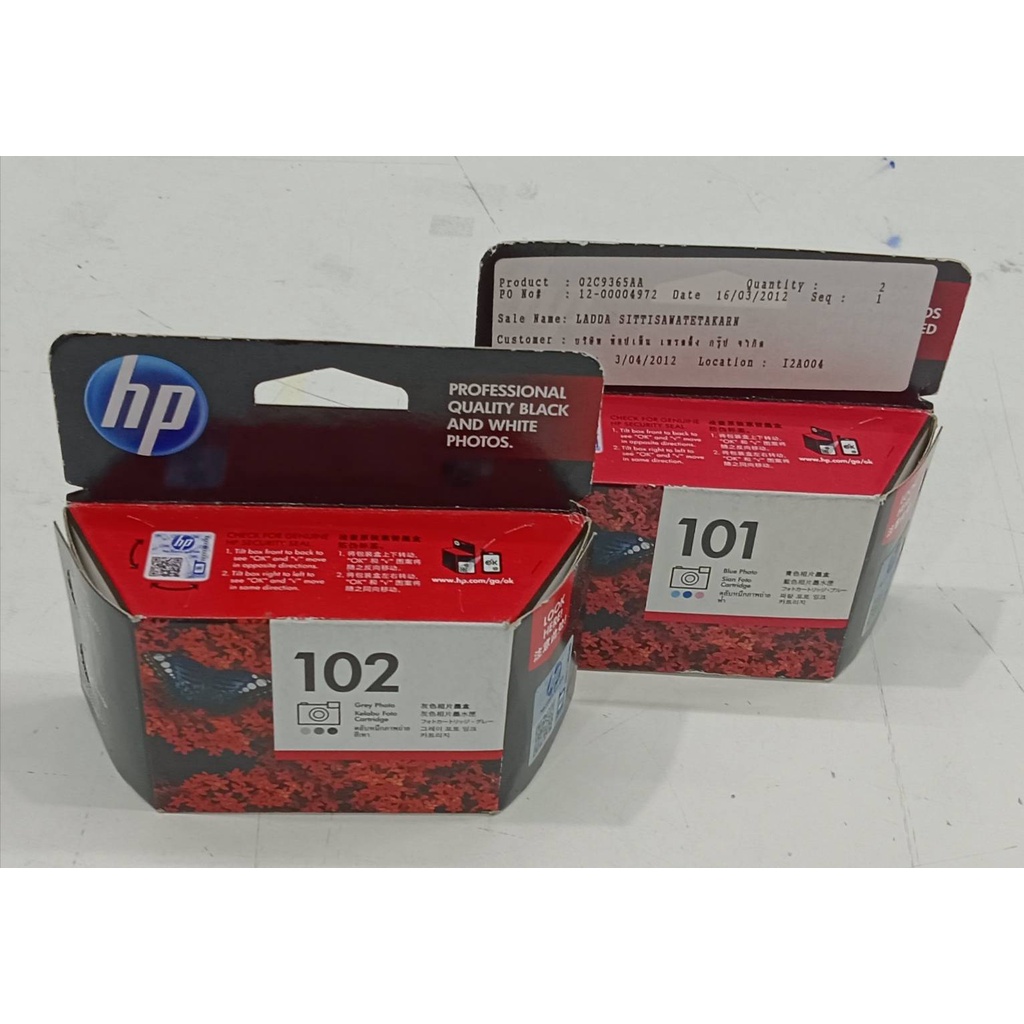 หมึกแท้ HP 101 , 102 Blue Photo ( สินค้า หมดอายุ ไม่รับประกัน ) | Shopee Thailand