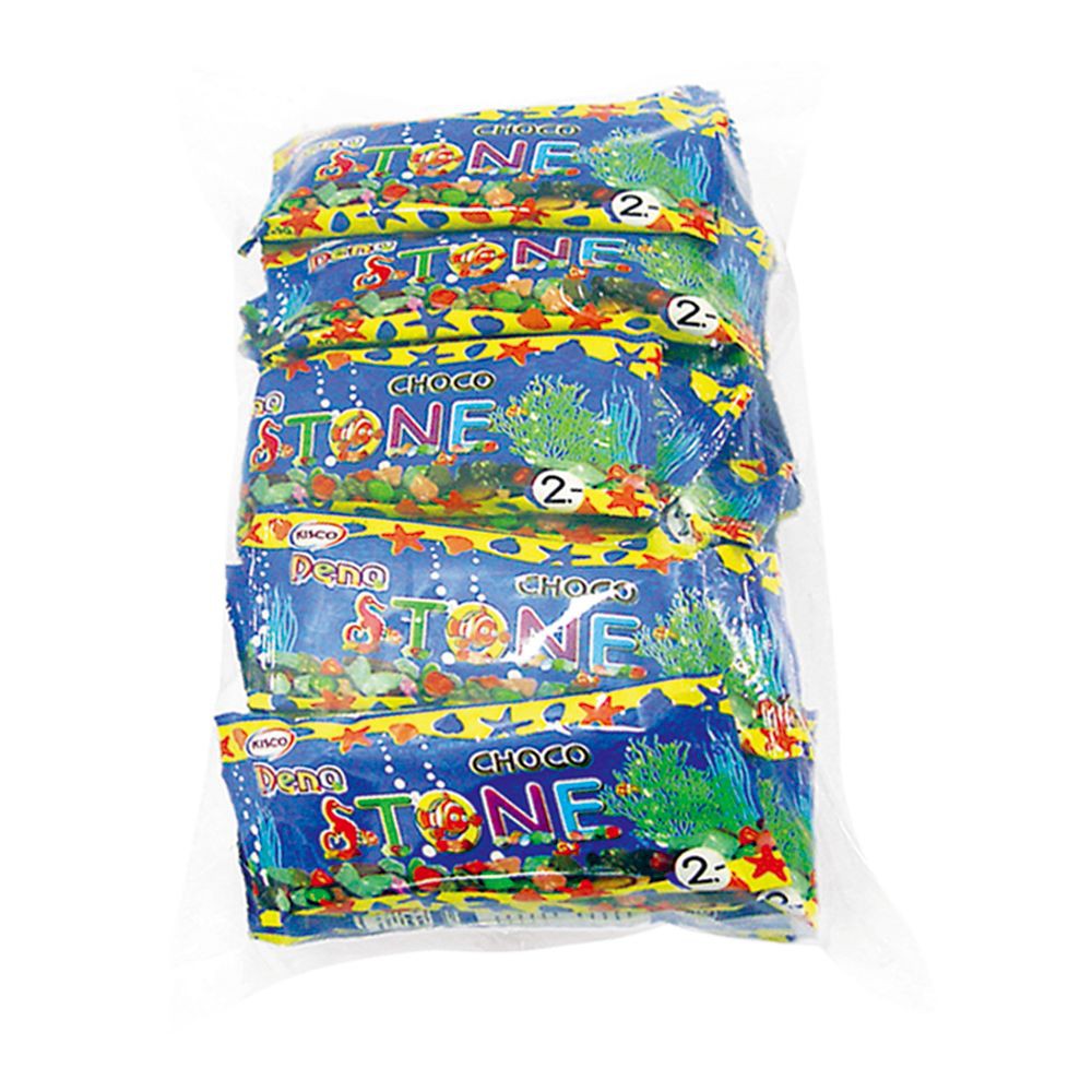 KISCO DENO CHOCO STONE คิสโก้ ดีโน่ช็อกโกสโตน ขนาด 8กรัม ยกแพ็ค 24ชิ้น ...