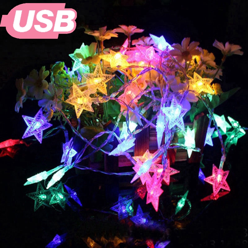 สายไฟ LED รูปดาวไฟสำหรับตกแต่งปาร์ตี้คริสต์มาส | Shopee Thailand