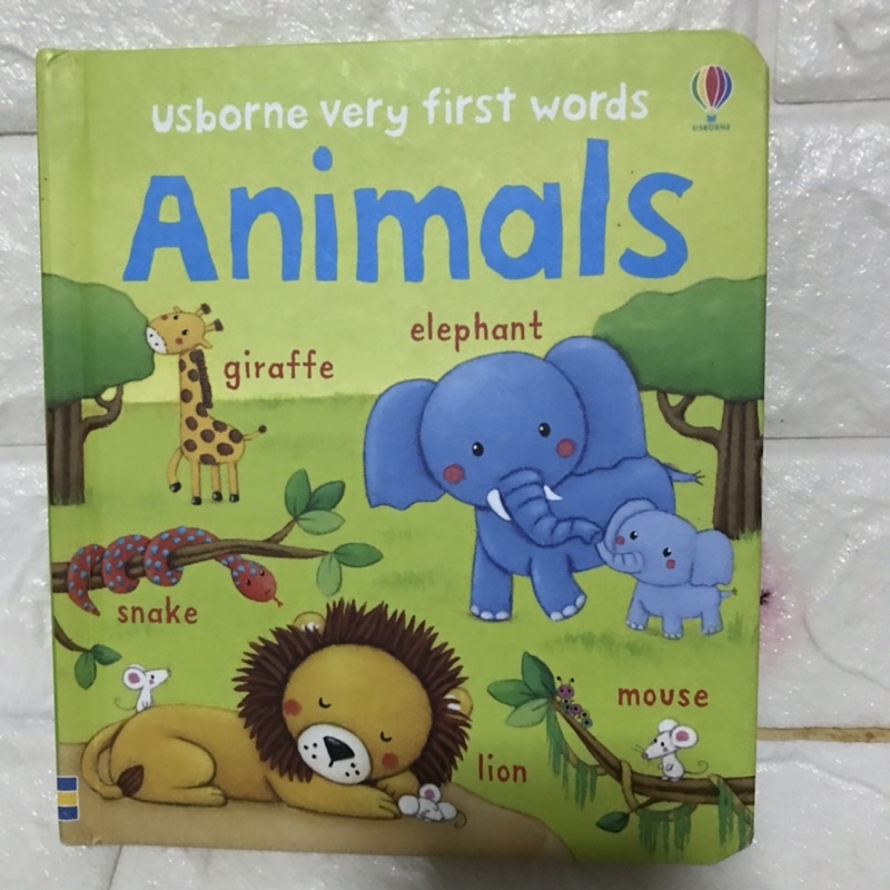 Usborne very first words Animals (board book ) | Shopee Thailand