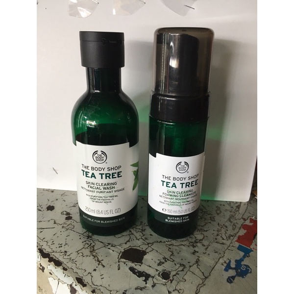 ขวดเปล่า The Body Shop Tea Tree แบบขวดเท และ ขวดปั๊มโฟม | Shopee Thailand
