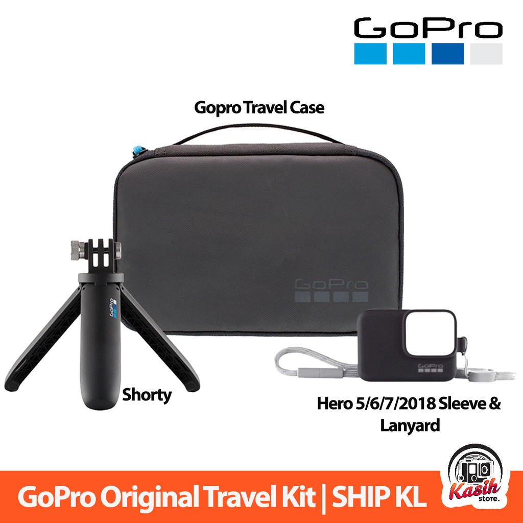 GOPRO Travel Kit ( Shorty, Sleeve, Travel Case) | Shopee Thailand