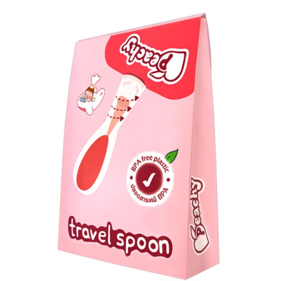 Peachy Travel spoon ช้อนพีชชี่ 1 ชิ้น | Shopee Thailand