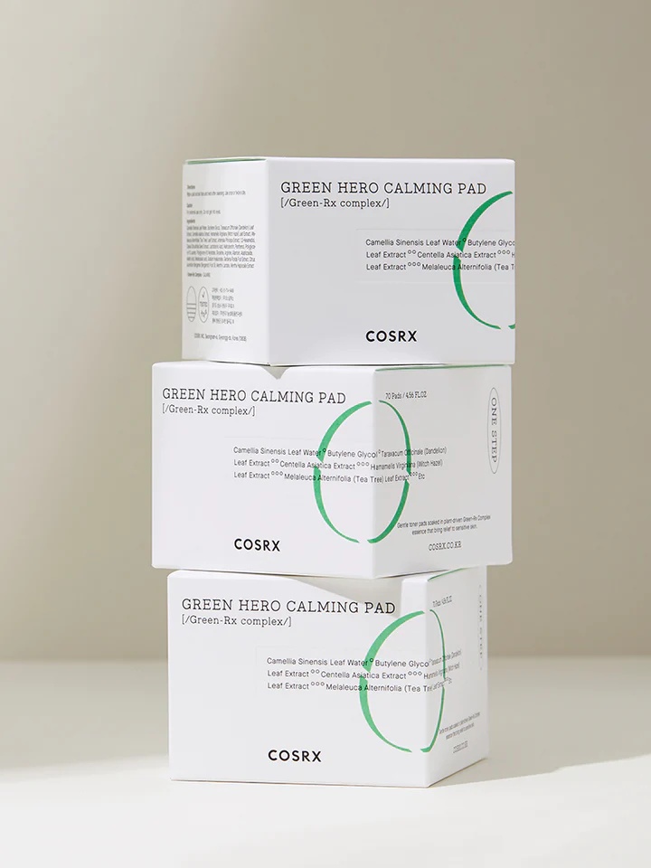 COSRX One Step Green Hero Calming Pads 70 padsโทนเนอร์ชนิดแผ่น ปลอบ ...