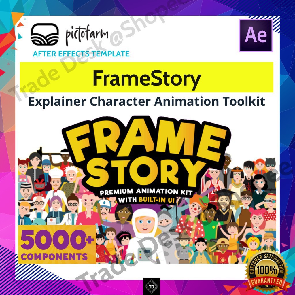 FrameStory I Explainer Character Animation Toolkit with Built In UI (After Effect Template ...