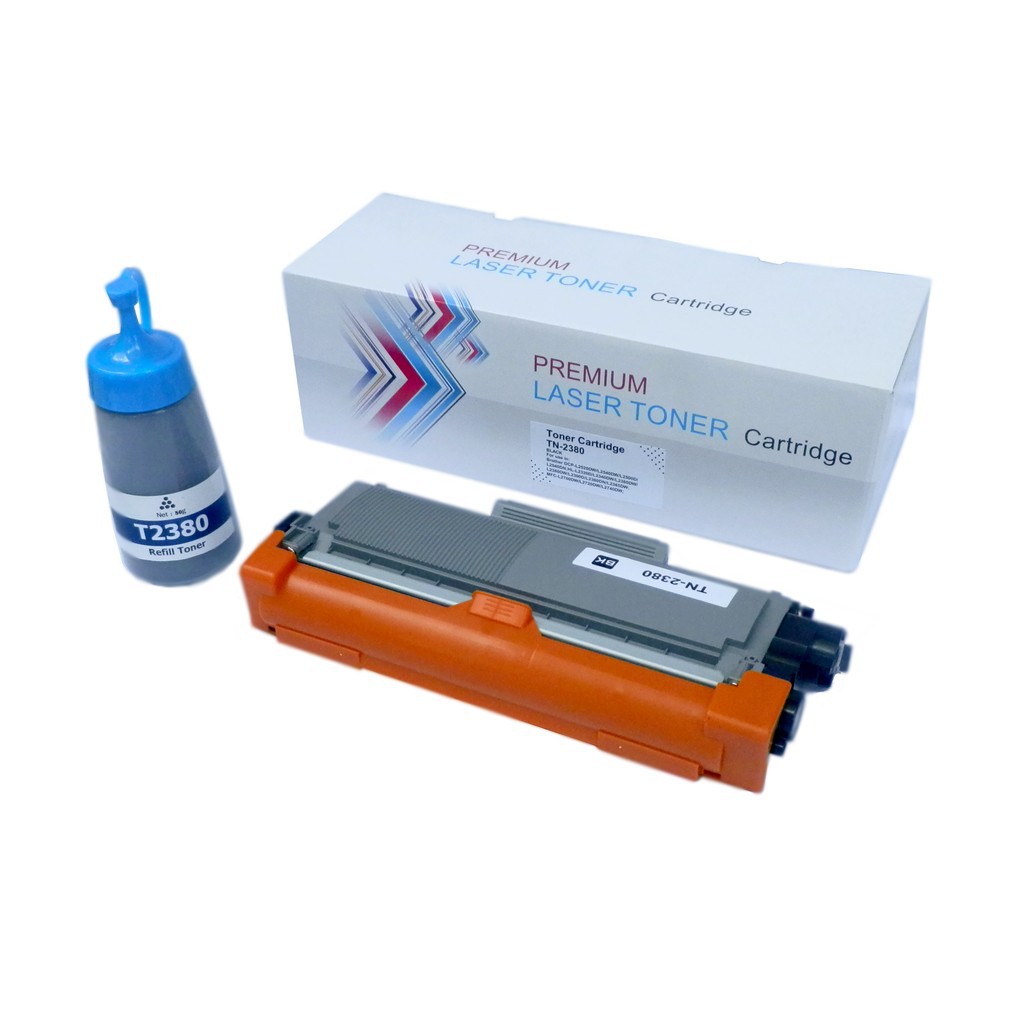 TN-2380 หมึกเทียบเท่าพร้อมหมึกเติม สำหรับเครื่องพิมพ์ brother HL-L2300 ...
