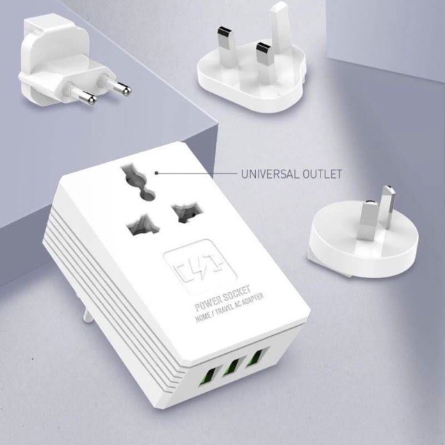 LDNIO A3306 5 V 3.4A 3 USB ที่ชาร์จแบตเตอรี่โทรศัพท์หนึ่งอะแดปเตอร์ | Shopee Thailand