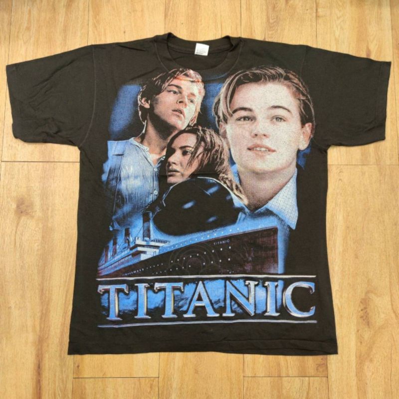 การพิมพ์ฝ้ายTITANIC BOOTLEG MOVIE OVP OVERPRINT เสื้อลายหนัง เสื้อลาย ...