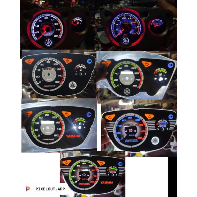บอร์ดมาตรวัดความเร็ว สไปเดอร์มิเตอร์ nouvo custom z And Catfish ...