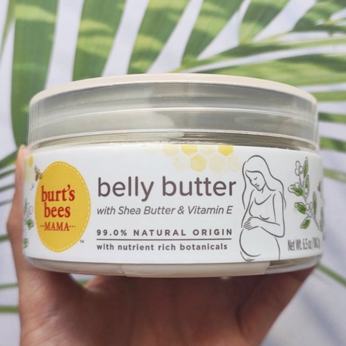 เบิร์ตส์บีส์ มาม่า Mama Belly Butter with Shea Butter and Vitamin E, Fragrance Free 184.2g (Burt ...