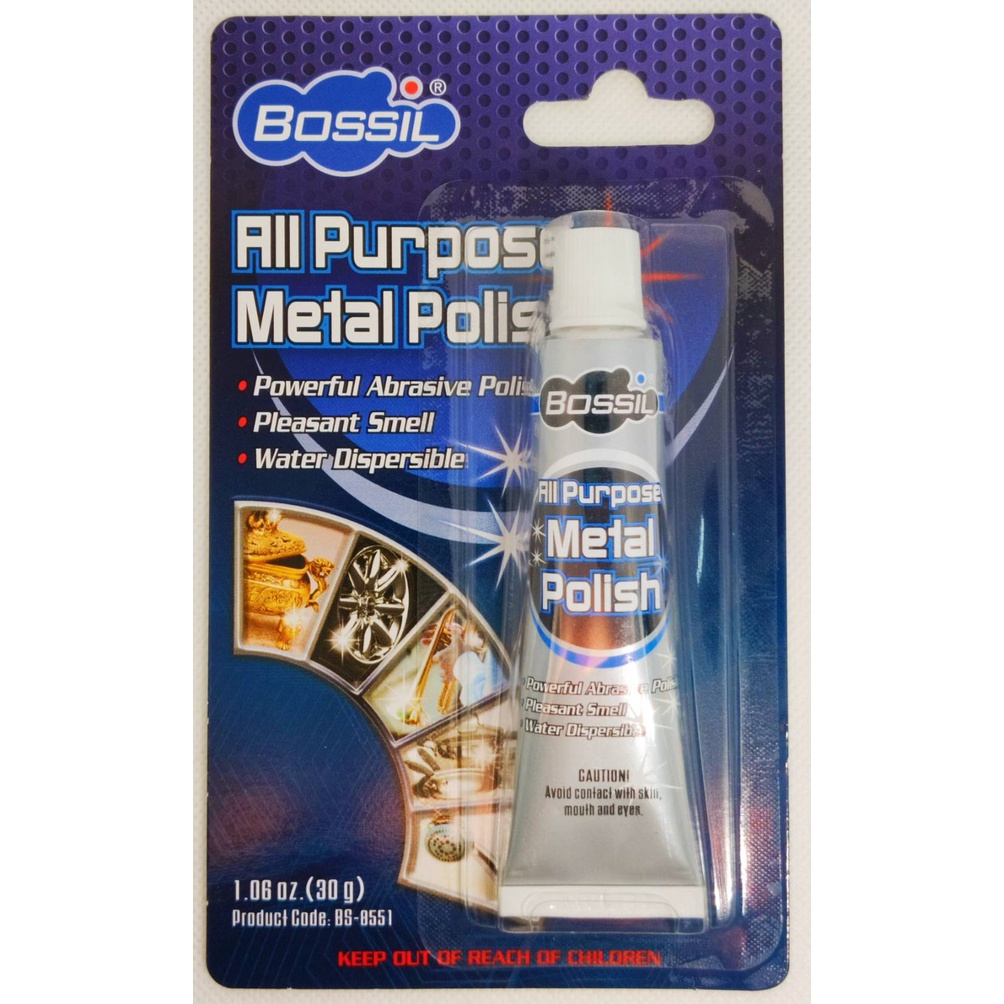 ครีมขัดเงา ขัดเงาโครเมี่ยม ครีมขัดเงาโลหะ Bossil BS-8551 All Purpose ...