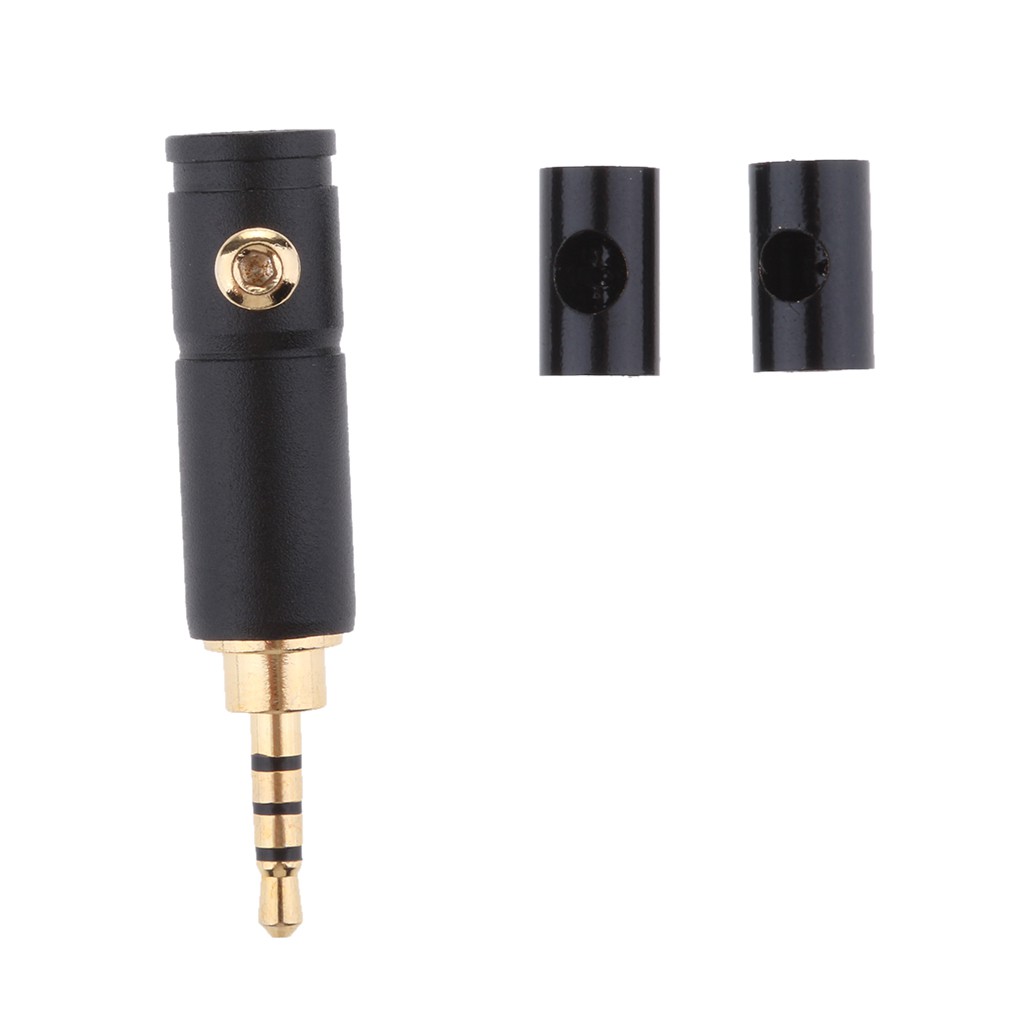 2.5mm 4 Pole Stereo Male Repair Headphone Jack Plug Metal Audio ...