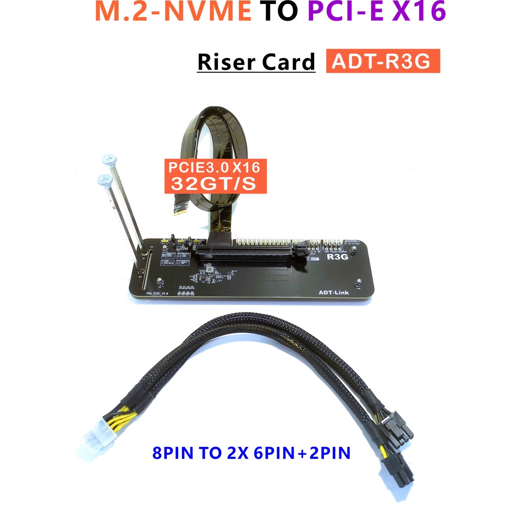 ADT LINK R3G 3.0 UT3G USB4 F43SG 5.0 Riser Card egpu set ชุดEgpu สำหรับ ...
