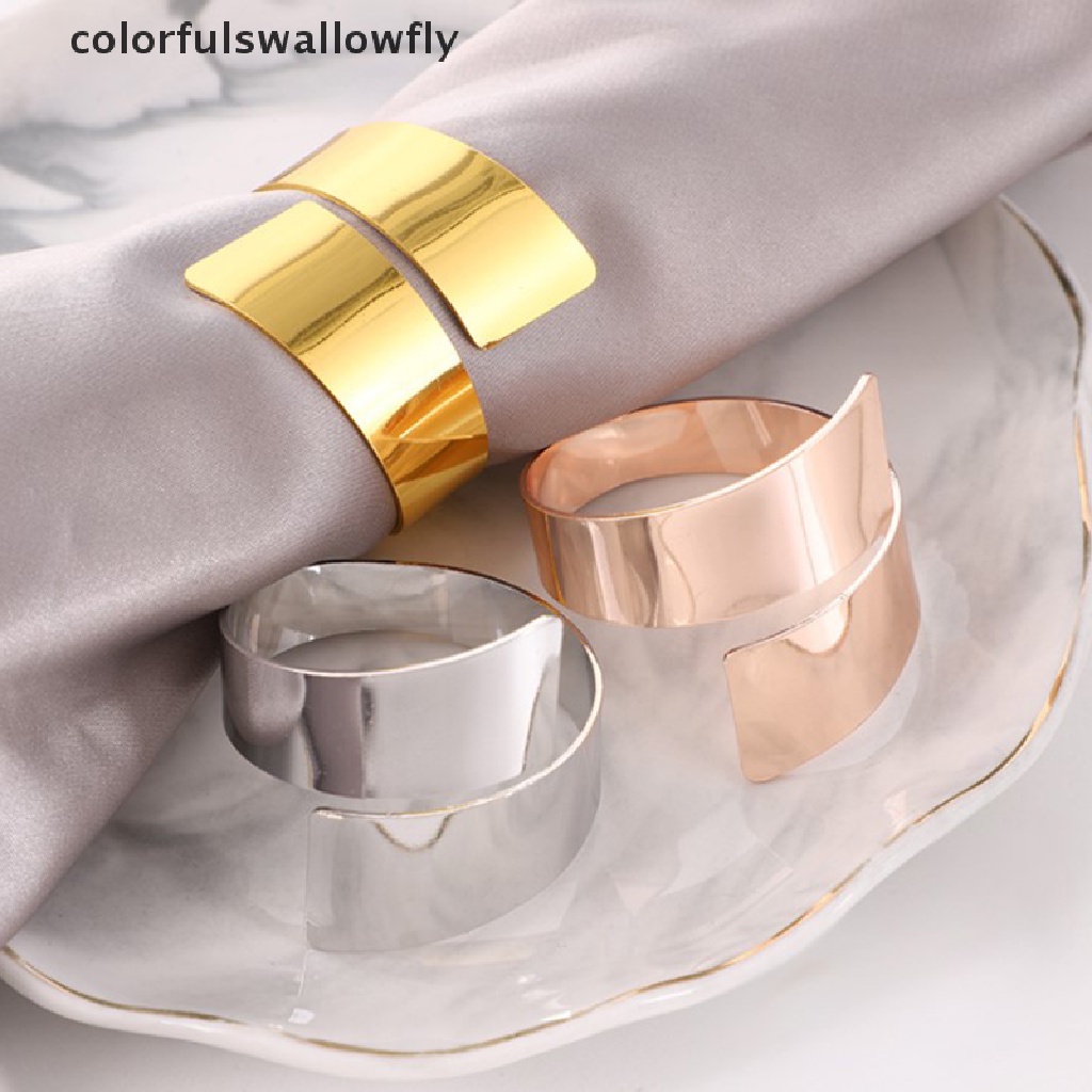 Colorfulswallowfly 1pc Simple and stylish modern hotel napkin buckle ...