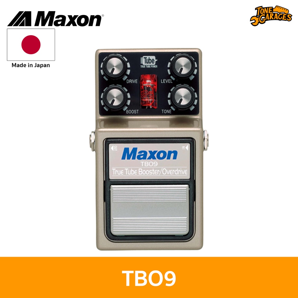 Maxon TBO-9 True Tube Booster Overdrive Effect เอฟเฟค กีต้าร์ โอเวอร์ไดร์ฟ บูสเตอร์ Made in ...