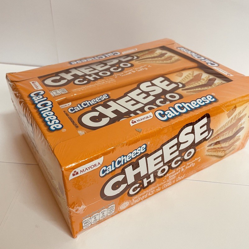 CalCheese แคลชีส 5บ. เวเฟอร์ครีมชีส ชีสช็อกโก 27.5กรัม*12ซอง | Shopee ...