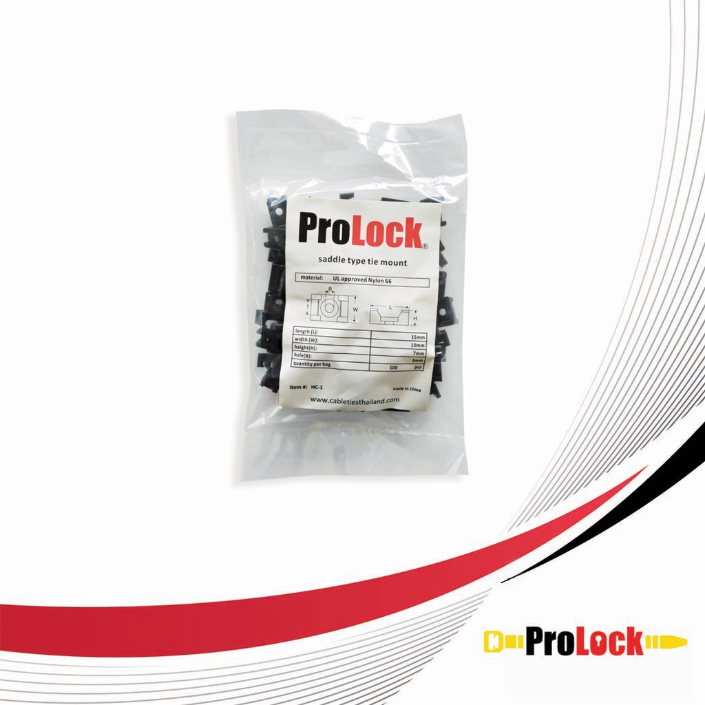 ProLock แป้นยึดด้วยสกรู (ดำ / ขาว) บรรจุ 100 ชิ้น / ถุง | Shopee Thailand