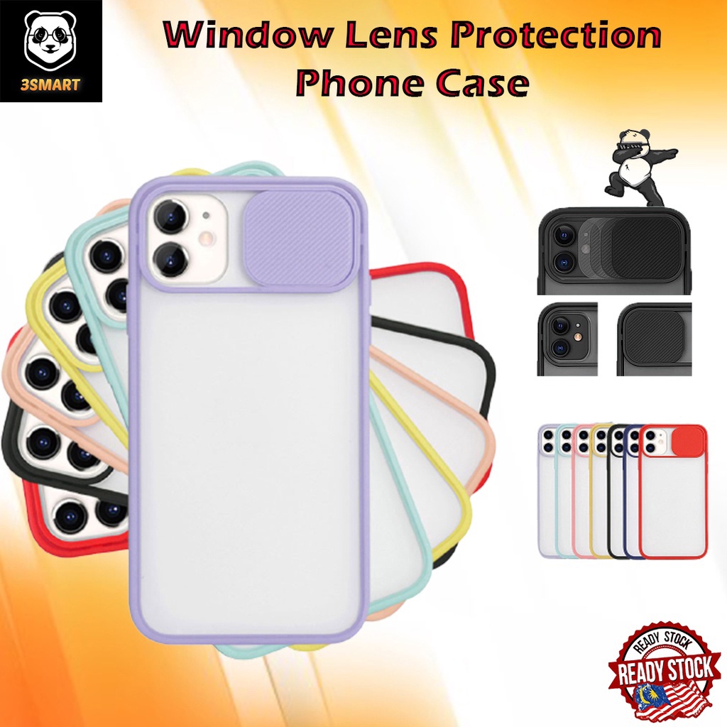 เคสโทรศัพท์ Samsung A02,A02s,A11,A12,A20,A30,A21S,A22,A31,A32,A51,A52 สไลด์เลนส์กล้องป้องกันกรณี ...