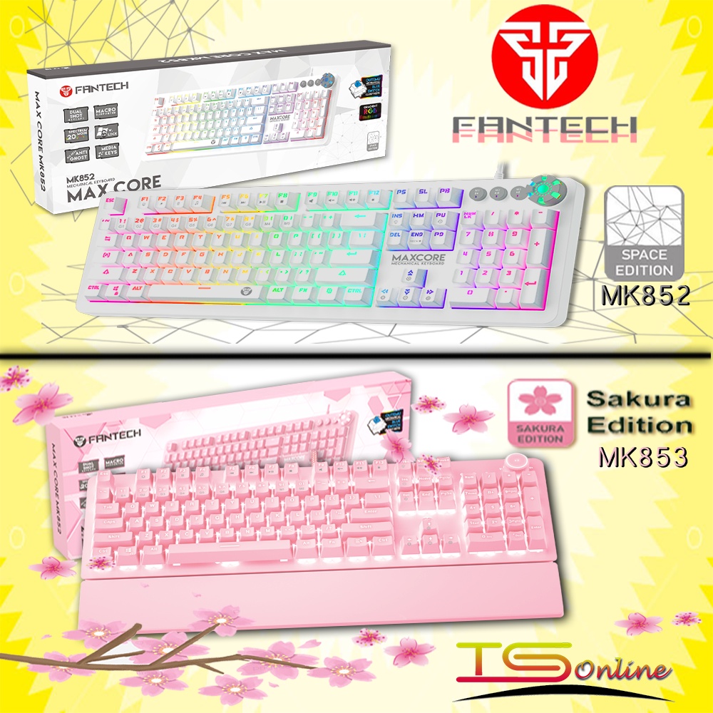 Fantech Maxcore MK852 MK853 Pink Sakura Edition / White Space Edition ...