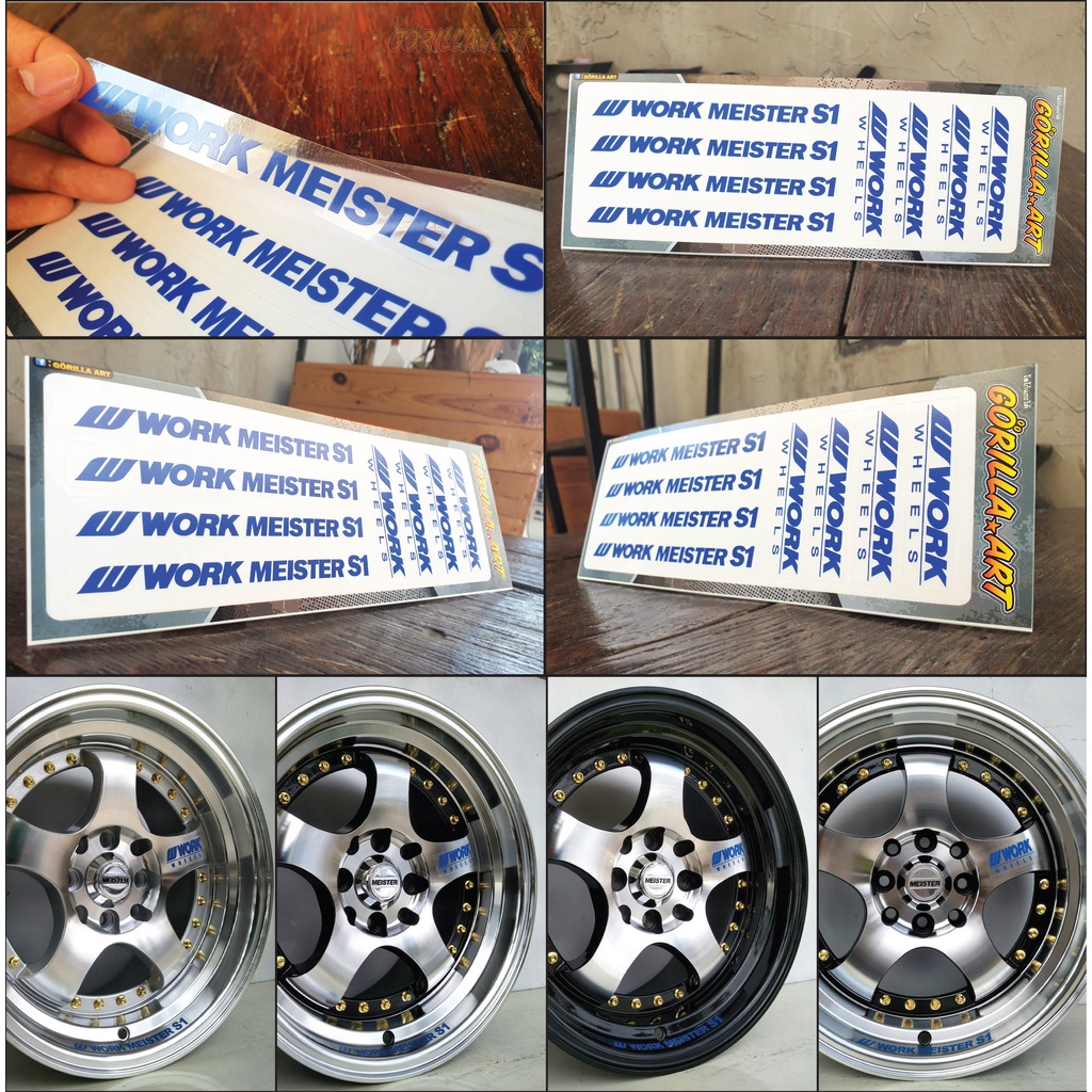 สติ๊กเกอร์ติดล้อ W WORK MEISTER S1 WWORK Sticker Wheel WORK MEISTER S1 | Shopee Thailand
