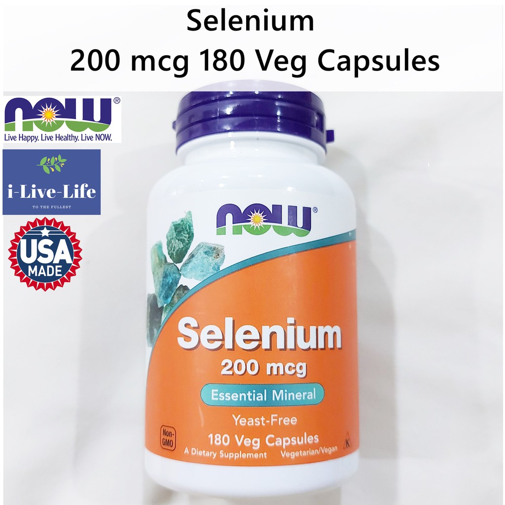 ซีลีเนียม Selenium 200 mcg 180 Veg Capsules - Now Foods | Shopee Thailand