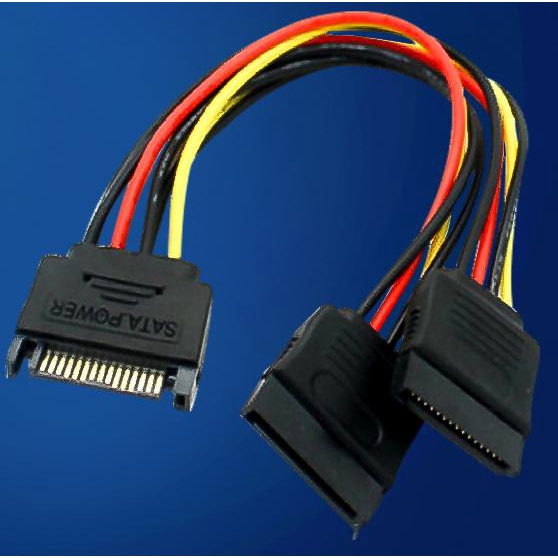 สายแปลง 5 Pin SATA Power Cable Male to Female 2 SATA Splitter | Shopee ...