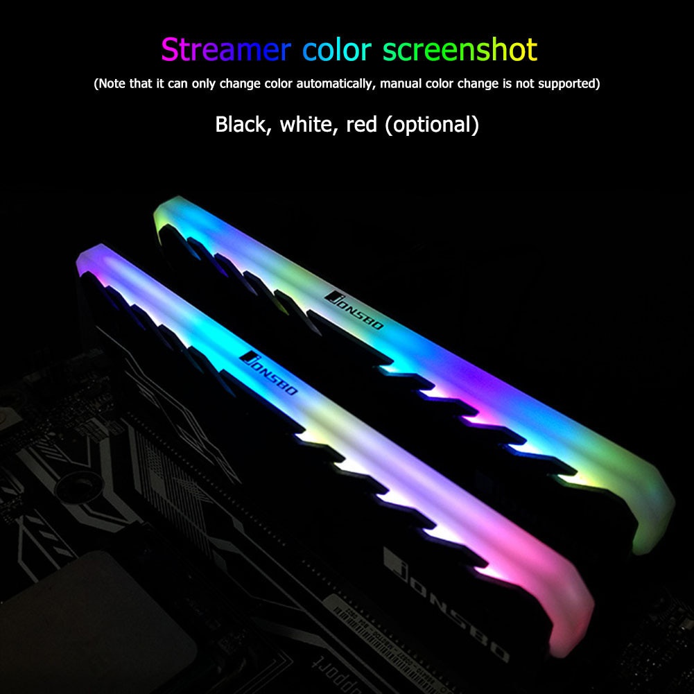RGB RAM Heatsink DDR DDR3 DDR4 Memory Cooling Heat Sink for Desktop PC ...