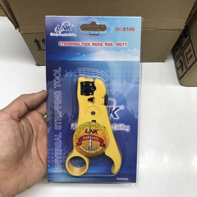 คีมปลอกสาย RG6 RG11 RG59 UC-8145 LINK แท้100% link ของมีพร้อมส่ง | Shopee Thailand