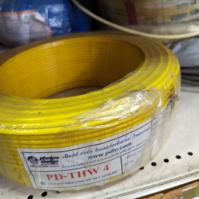 สายไฟ THW 1*4 SQ.MM.ยึ่ห้อPheldodge(100m./ม้วน) | Shopee Thailand