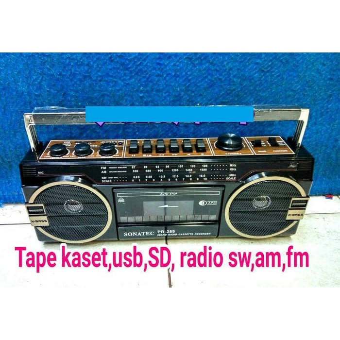 เทปคาสเซ็ต sonatec pr - 259 พอร์ต usb ไปยังวิทยุ | Shopee Thailand
