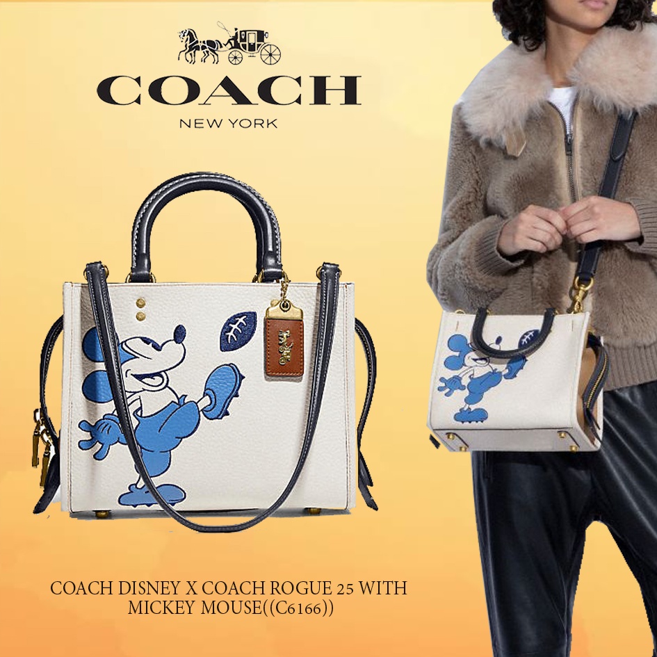 COACH DISNEY X COACH ROGUE 25 WITH MICKEY MOUSE((C6166)) | Shopee Thailand