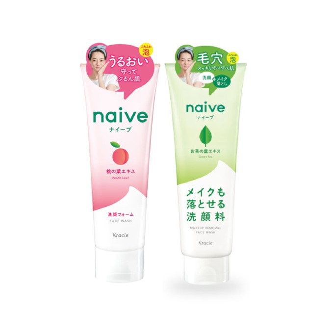 NAIVE FACE WASH FOAM กลิ่นพีช/ใบชา / NAIVE MAKEUP REMOVAL FACE WASH FOAM กลิ่นพีช/ใบชา | Shopee ...