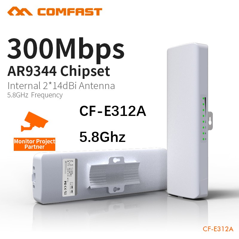 Nexanic Comfast เราเตอร์เสาอากาศไร้สาย CF-E312A 300Mbps 2.4Ghz 5.8Ghz 3KM CPE CF-E312A | Shopee ...