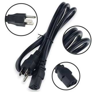 สาย AC Power ยาว 3 เมตร Ac 3 Pin Plug Us 3 Pin Power Cord Extension ...