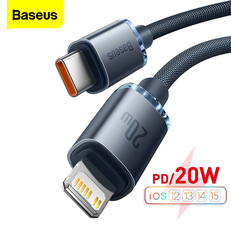 Baseus PD 20W Type C To iP Cable Fast Charging Charger Type C Cable ...