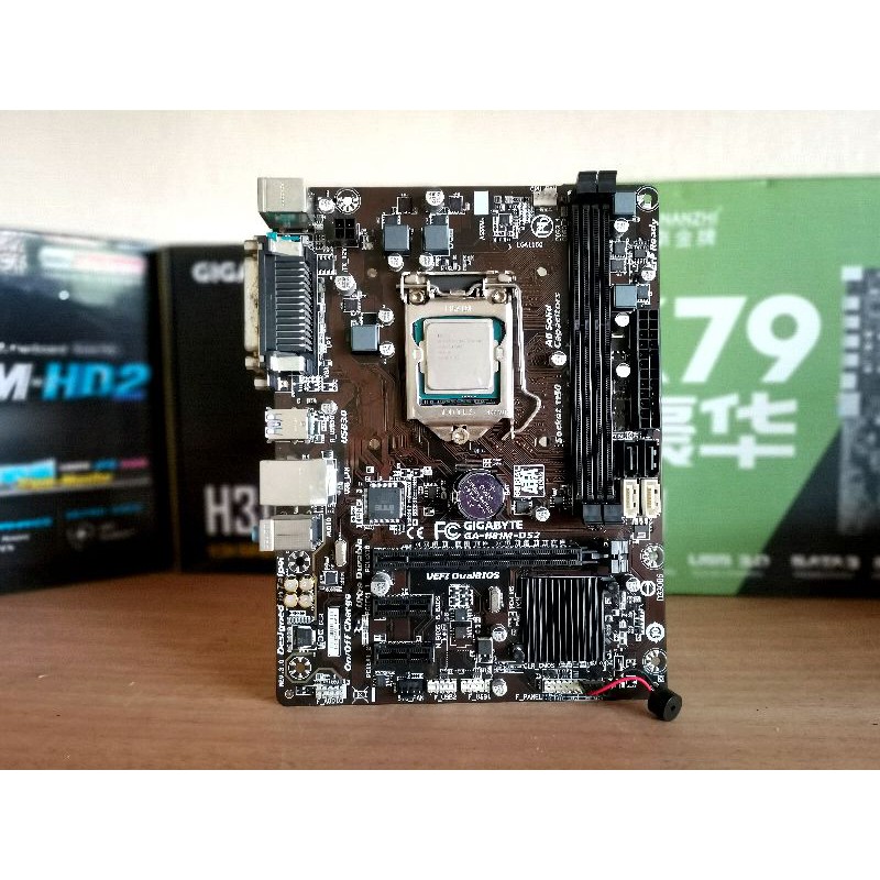 เมน บอร์ด มือ2 gigabyte ga-h81m-ds2+ cpu 3240 | Shopee Thailand